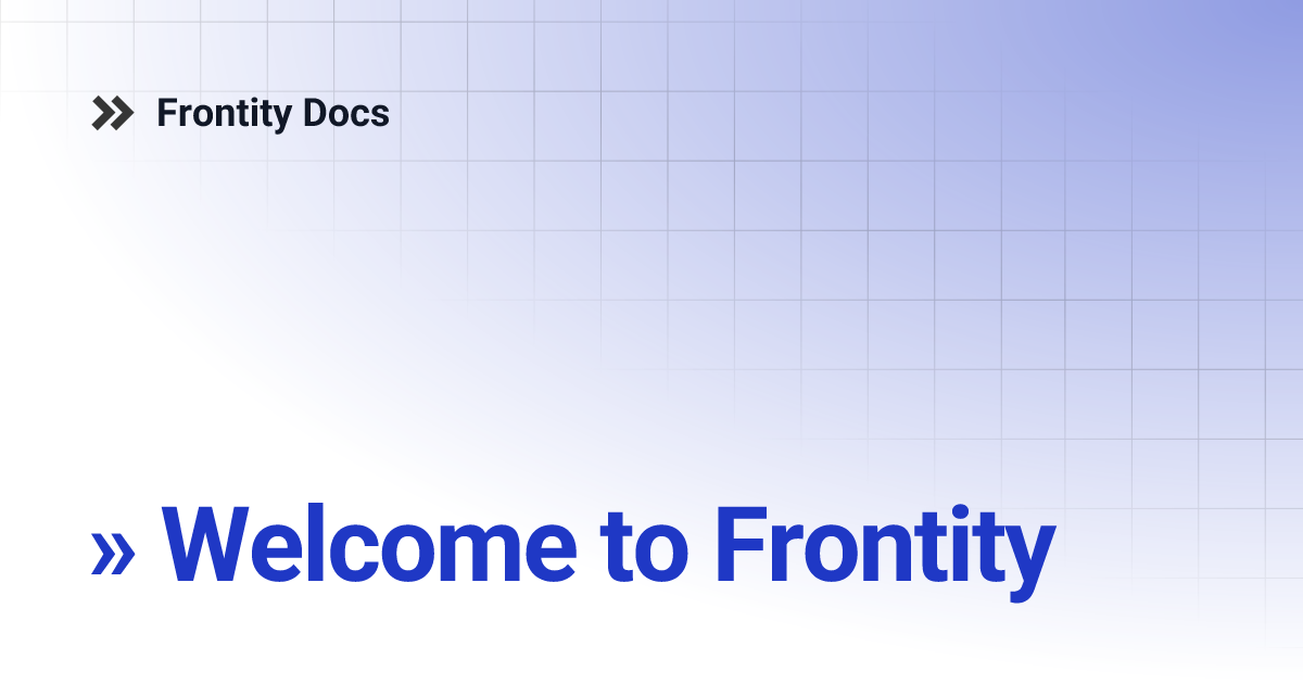 » Welcome to Frontity | Frontity Docs