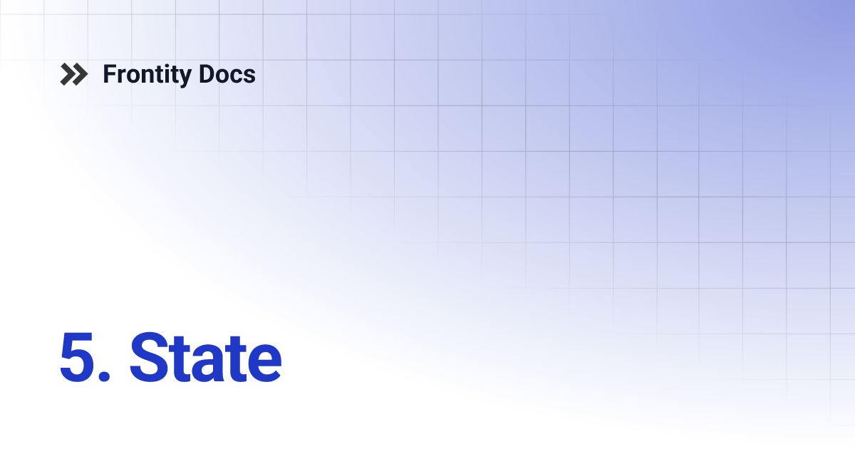 5. State | Frontity Docs